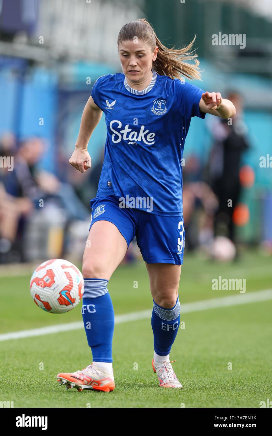 Everton’s Maren Mjelde during the Barclays Women's Super League match ...