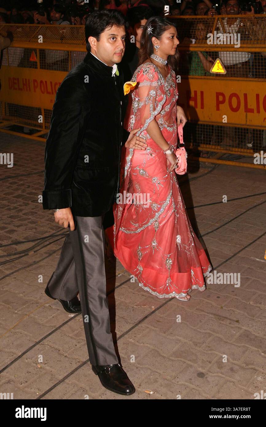 NEW DELHI, INDIA - OCTOBER 18 : Politician Jyotiraditya Scindia with ...
