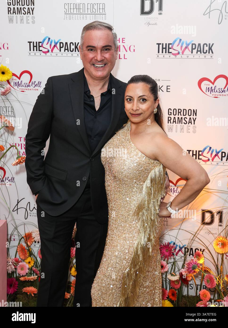London, UK. 26th Mar, 2025. Nick Ede and Jasmine Dotiwala OBE attend ...