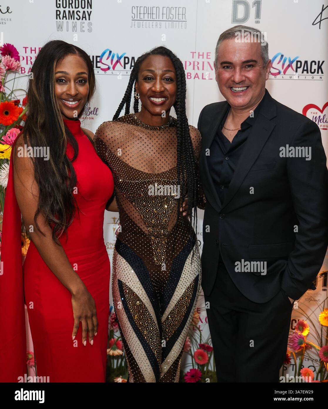 London, UK. 26th Mar, 2025. Alexandra Burke, Beverley Knight and Nick ...
