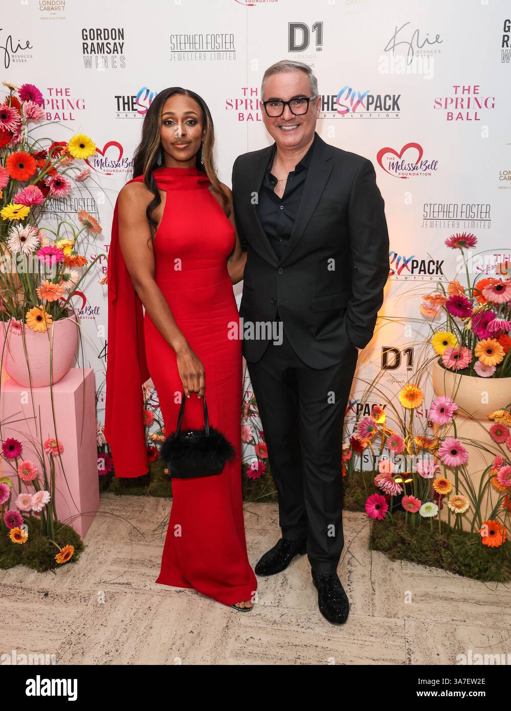 Alexandra Burke and Nick Ede attend the Spring Ball 2025 in Aid of ...