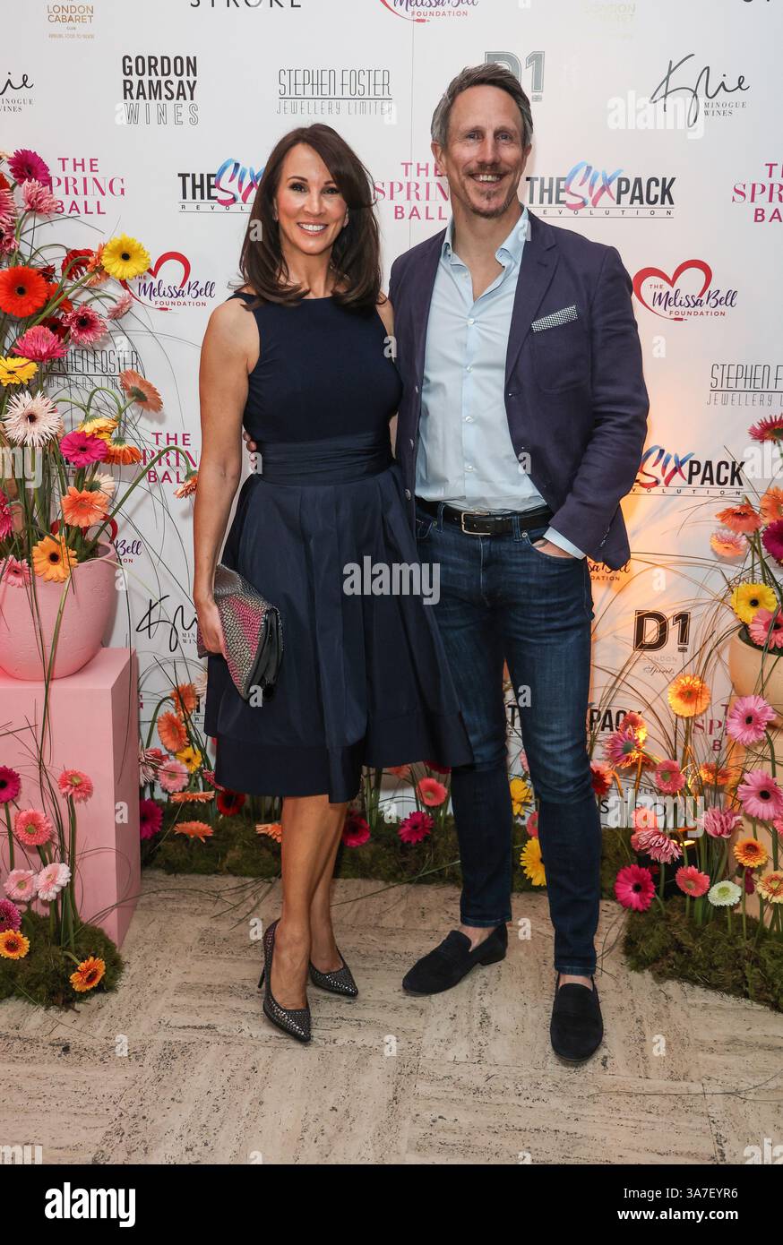 London, UK. 26th Mar, 2025. Andrea McLean and Nick Feeney attends the ...