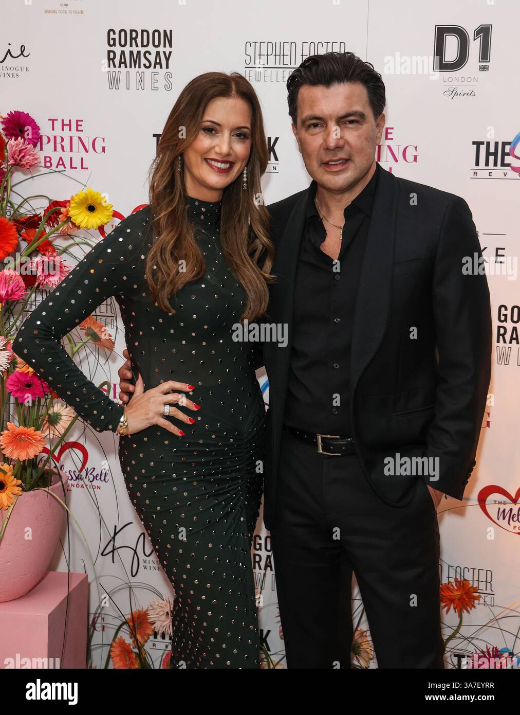 London, UK. 26th Mar, 2025. Evelina Girling and Doni Fierro attend the Spring Ball 2025 in Aid ...