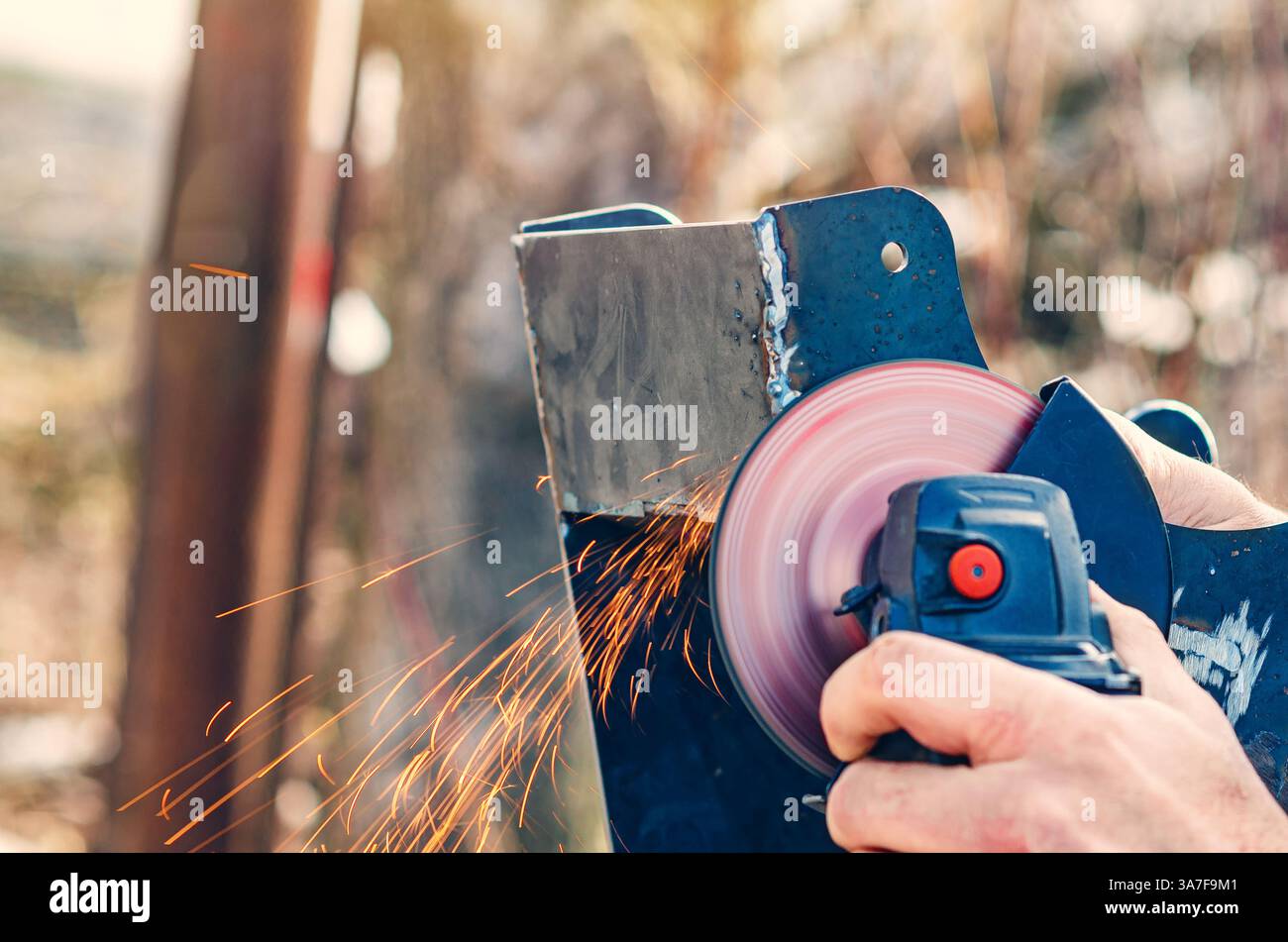 Focused industrial work grinder hi-res stock photography and images - Alamy