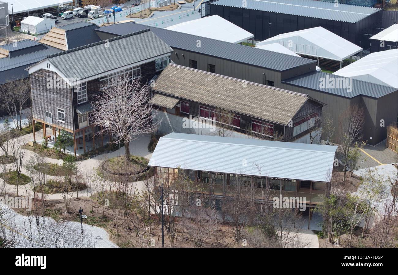 An aerial photo shows a Signature Pavilion "Dialogue Theater ...