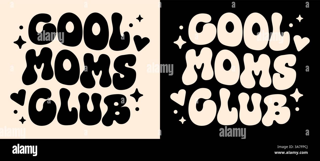 Cool moms club squad lettering mom self love quotes for mothers day ...