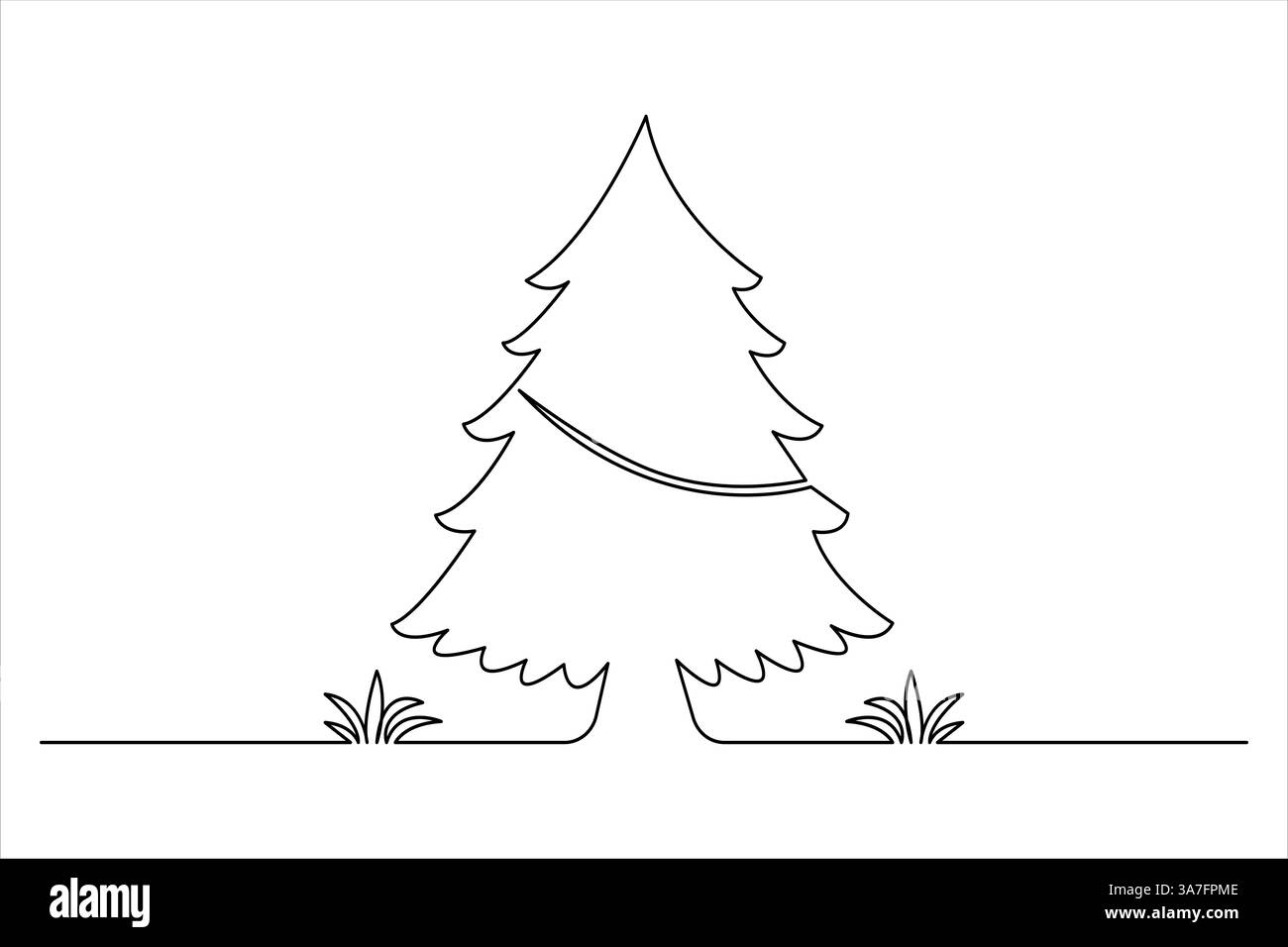 Tree line drawing hi-res stock photography and images - Alamy