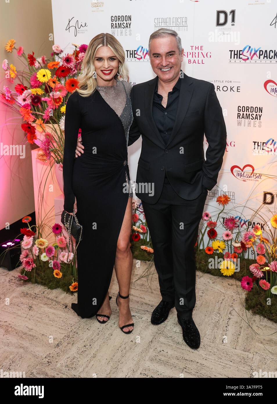 Nadiya Bychkova and Nick Ede attends the Spring Ball 2025 in Aid of ...