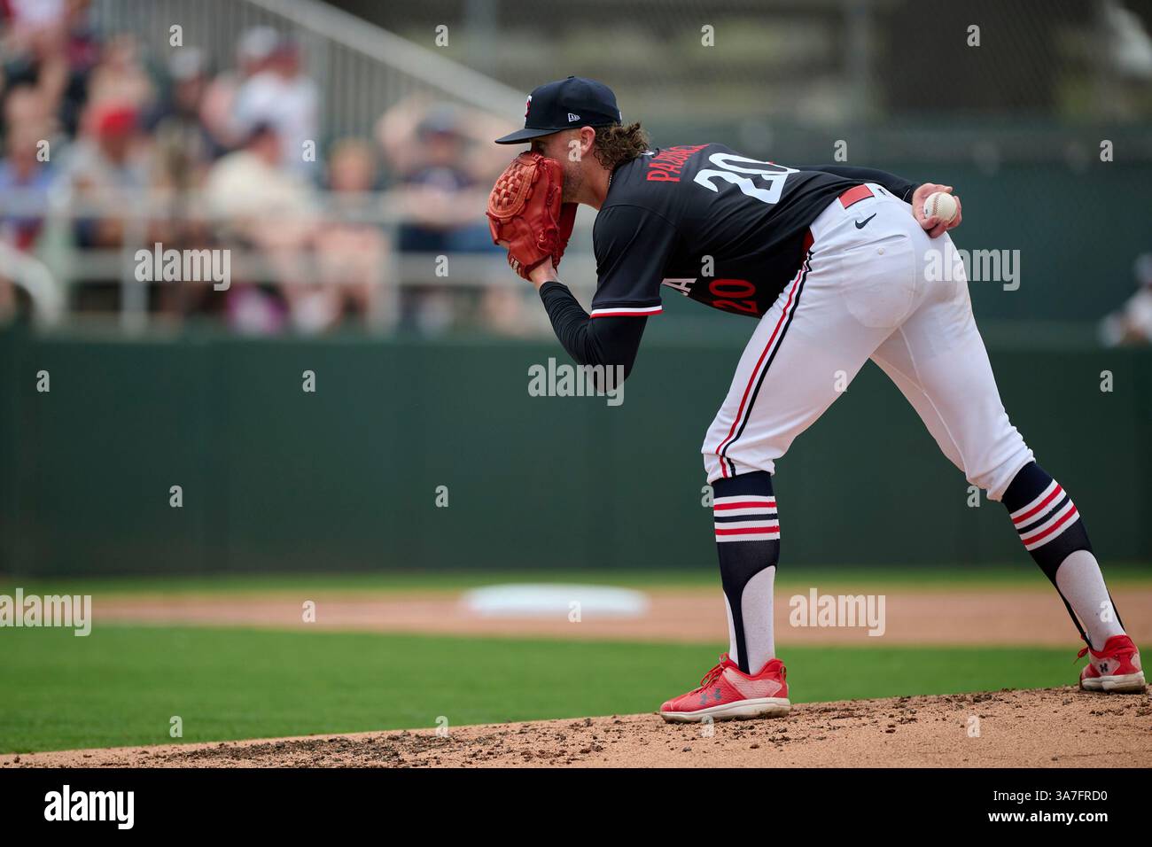 Minnesota Twins pitcher Chris Paddack (20) during an MLB Spring ...