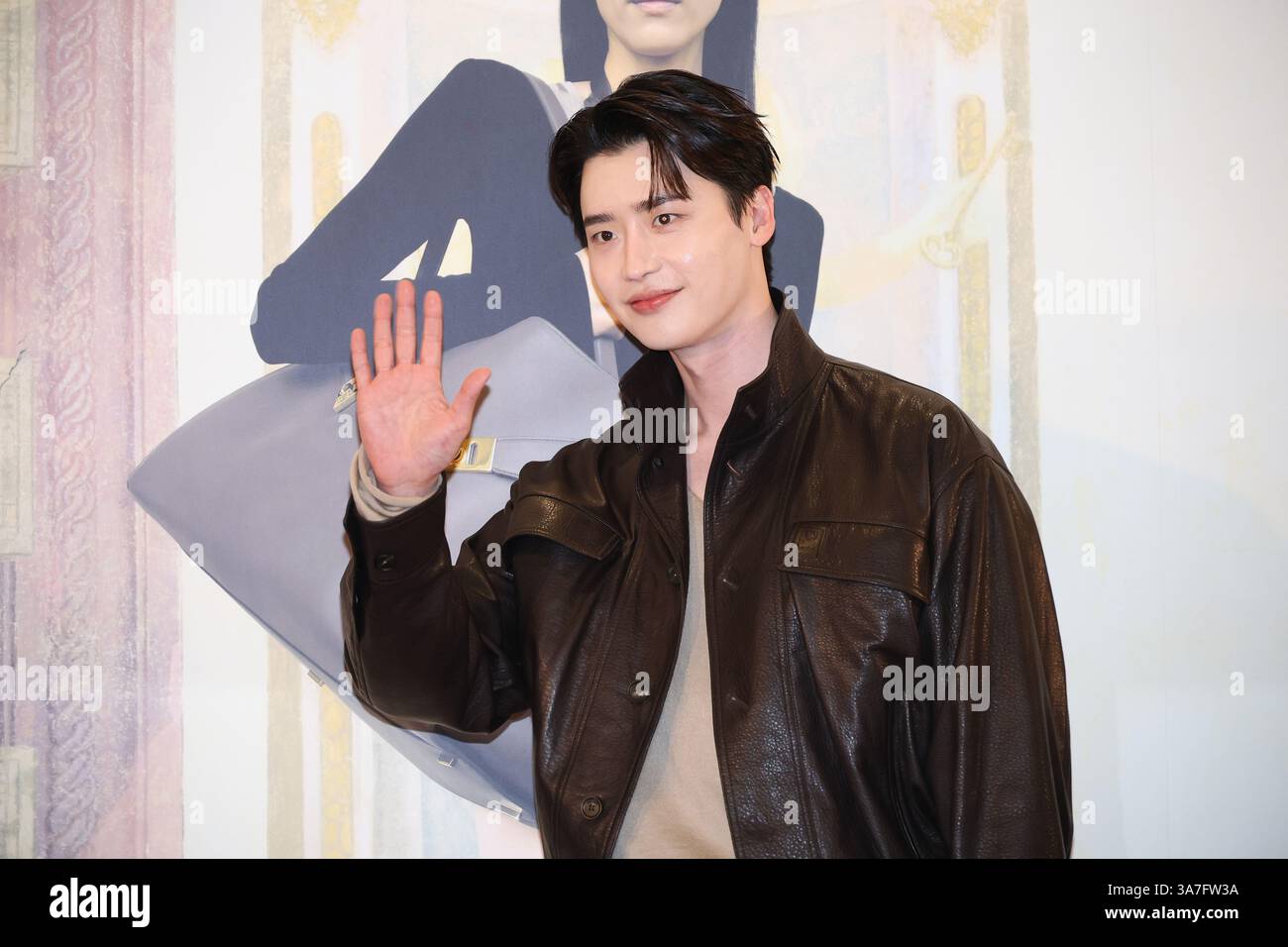TAIPEI, CHINA - MARCH 27, 2025 - South Korean actor Lee Jong Suk ...