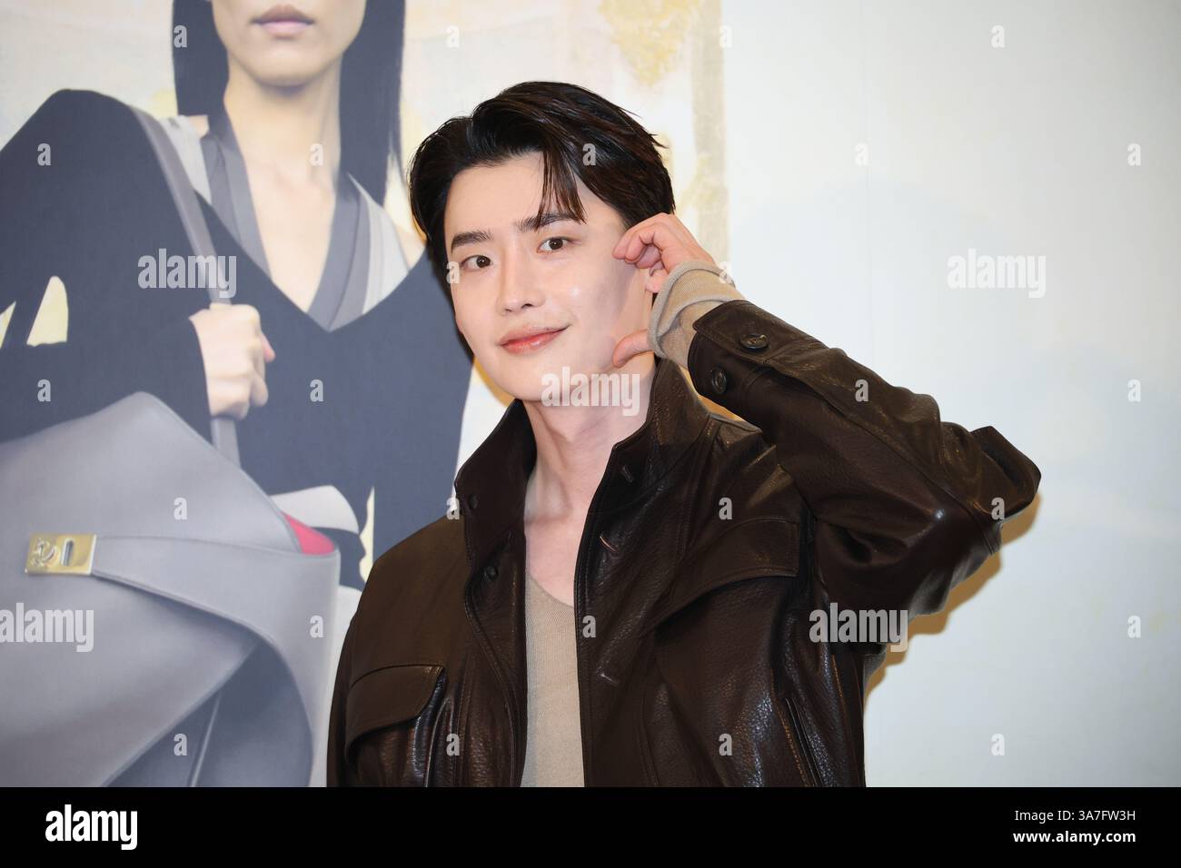 TAIPEI, CHINA - MARCH 27, 2025 - South Korean actor Lee Jong Suk ...