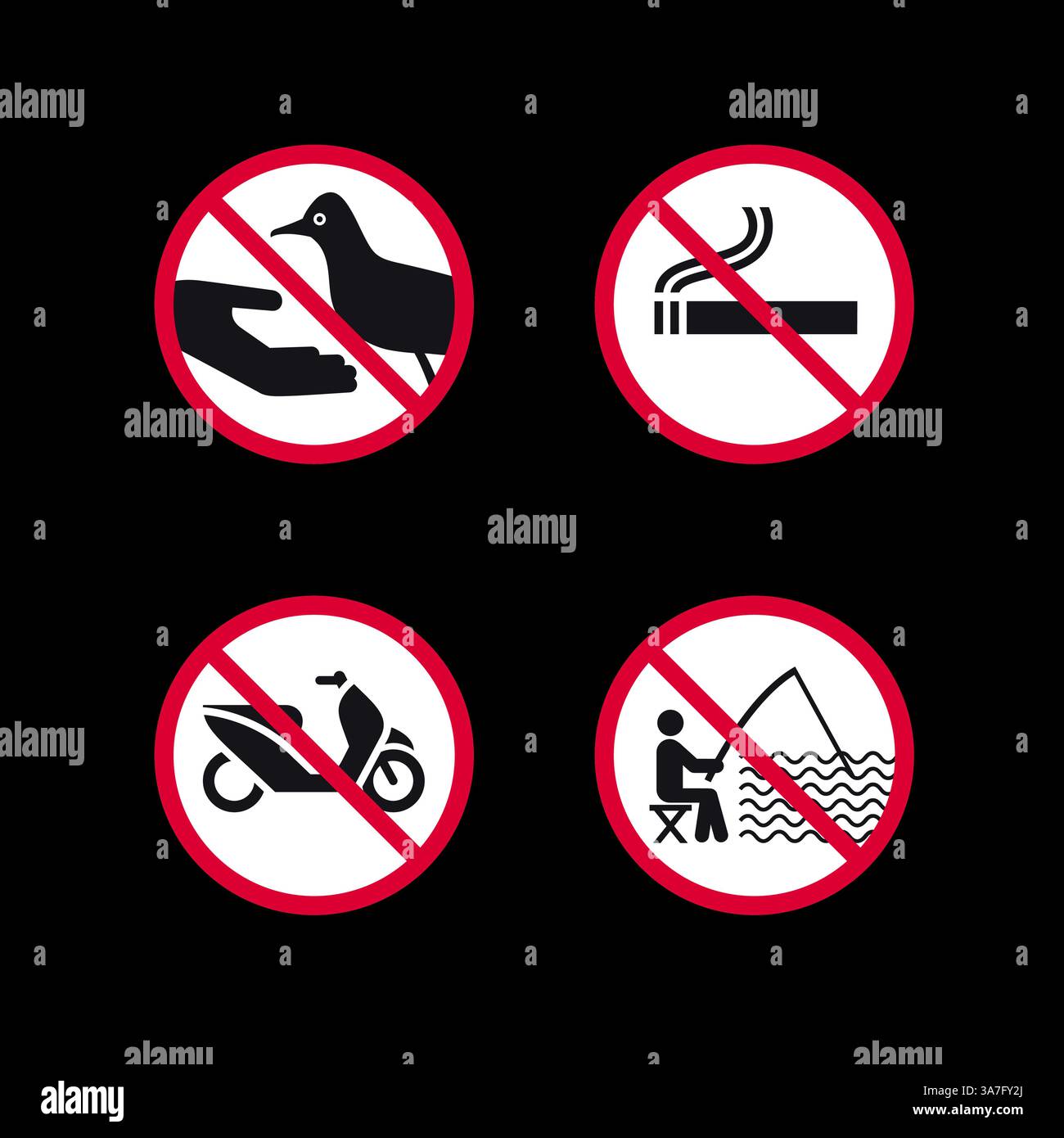 Warning seagull sign Stock Vector Images - Alamy