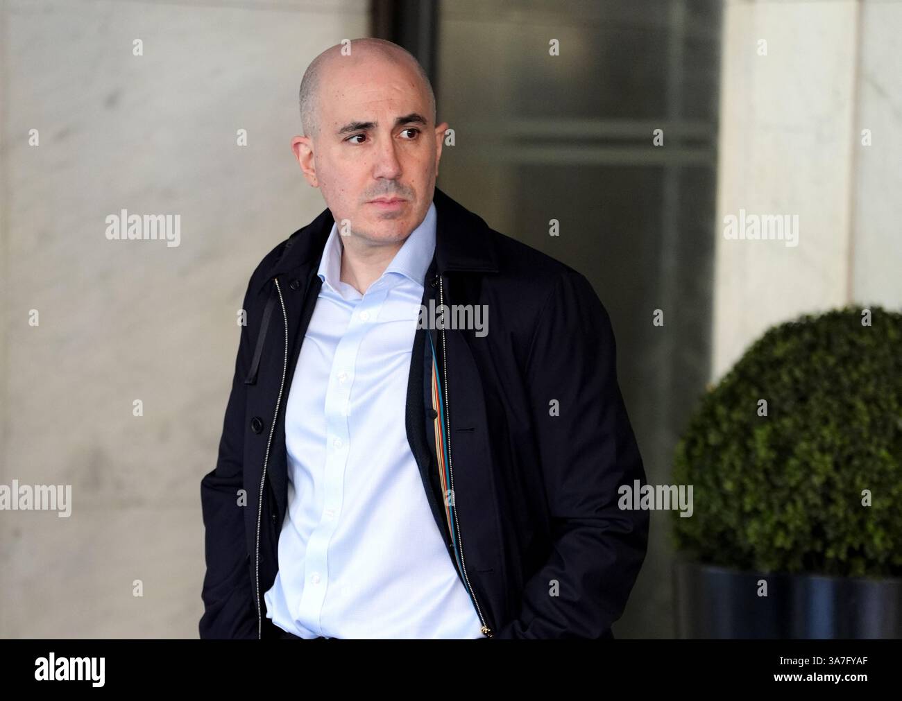 Chief executive officer of Manchester United Omar Berrada, leaving a ...