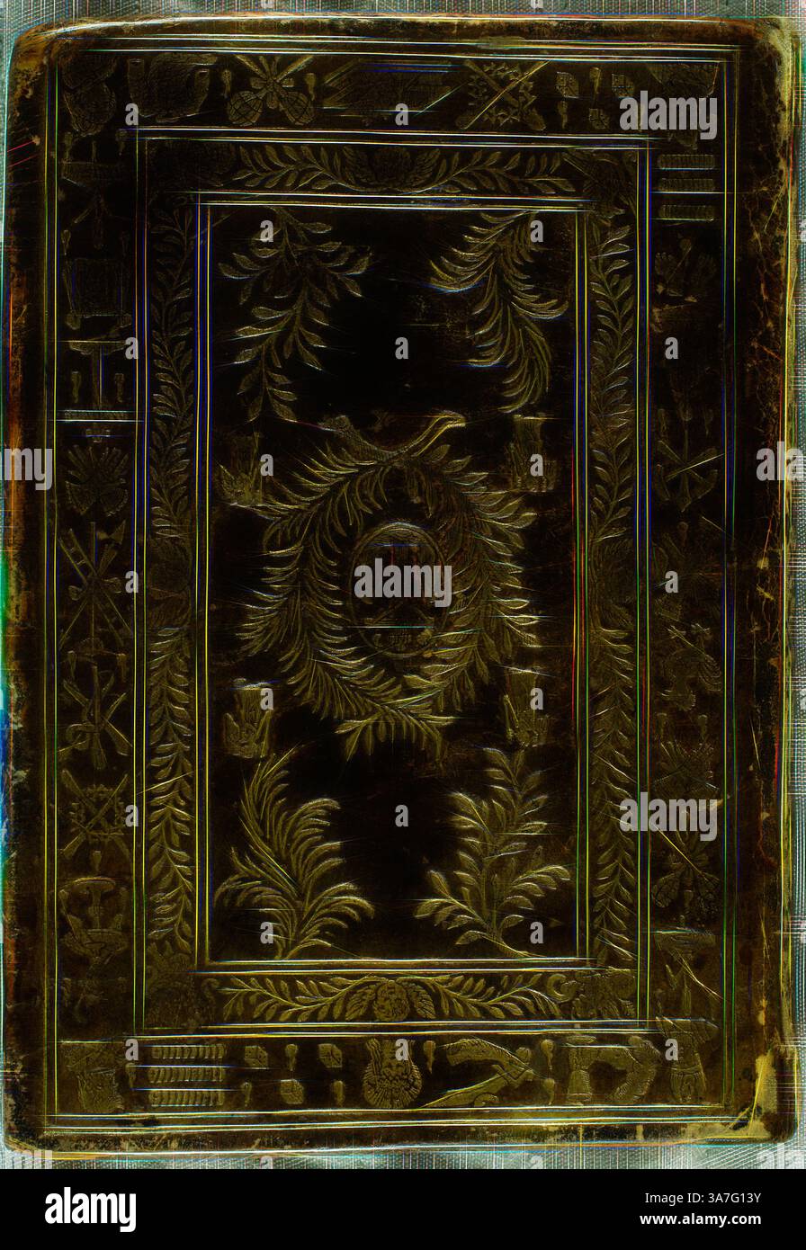 An intricately designed cover featuring ornate foliage and floral ...