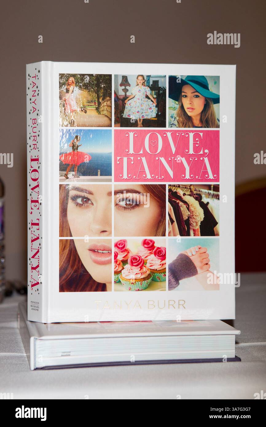 Tanya Burr signs her first book "Love Tanya" at WH Smith book signing ...