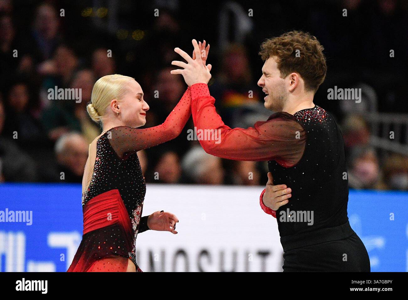 BOSTON, MA - MARCH 26: Milania Vaananen and Filippo Clerici of Finland ...