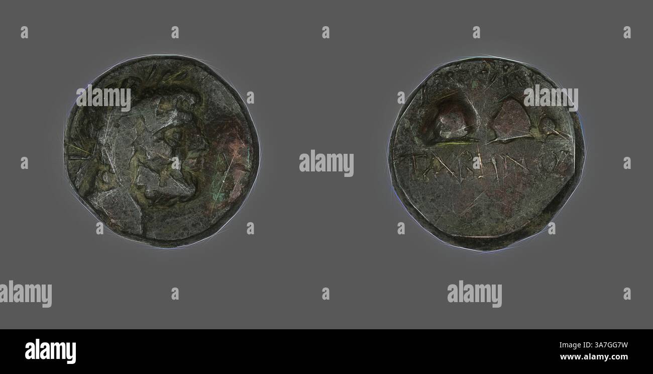 An ancient coin features a detailed profile of a leader on one side ...