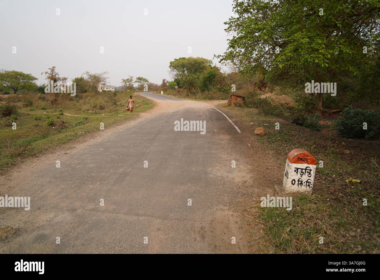 Zero point of Baranti - a tribal village of Purulia, West Bengal, India ...