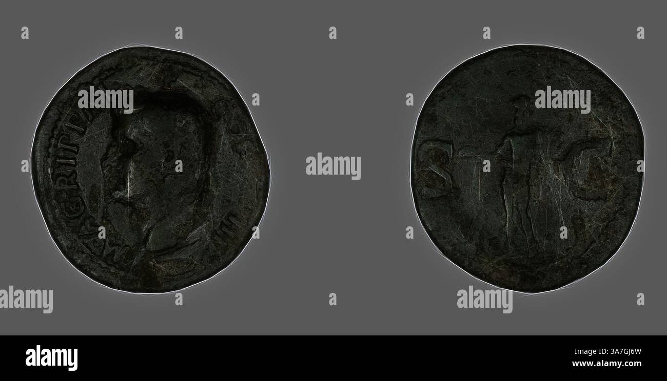 Worn ancient coin features hi-res stock photography and images - Alamy