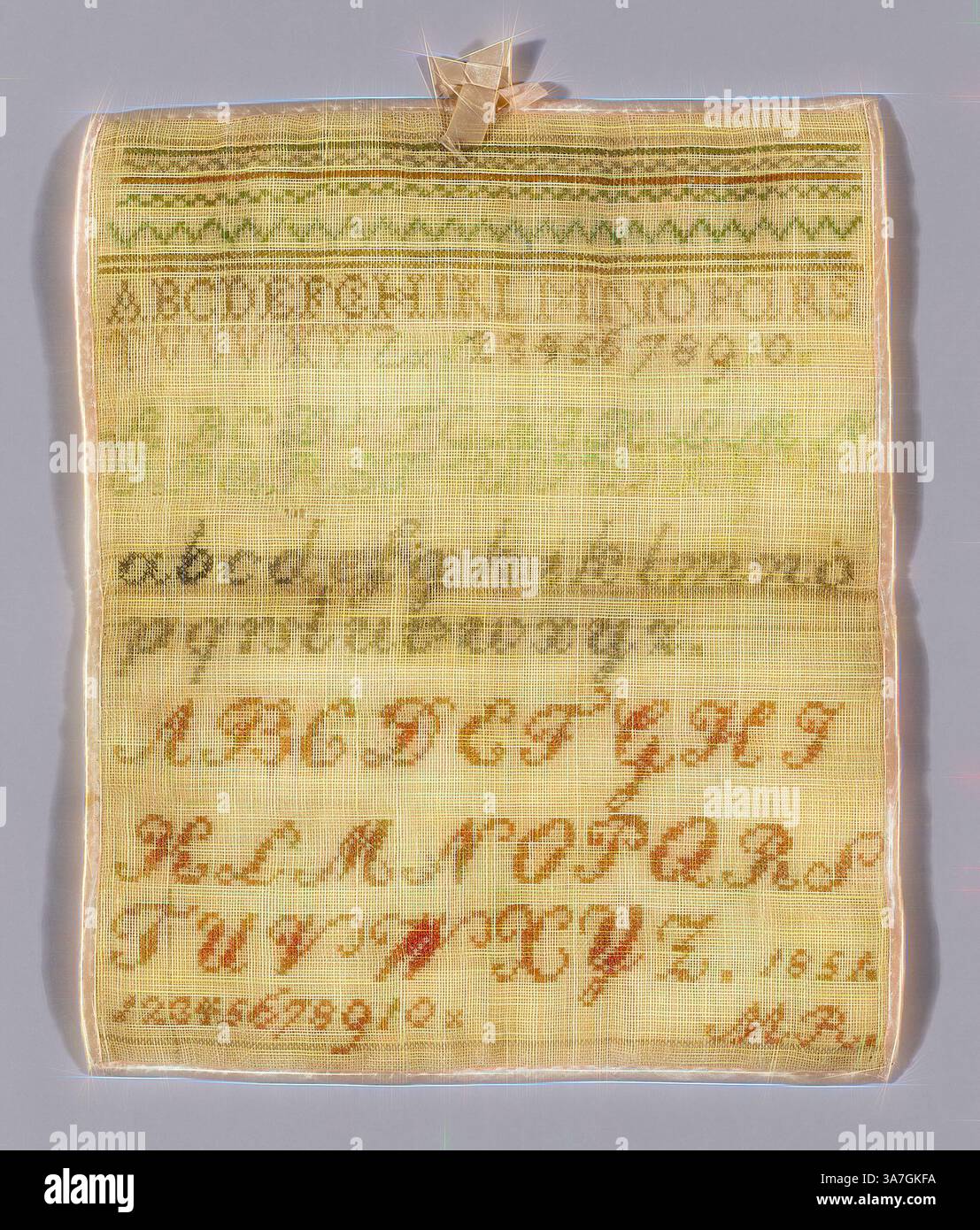 Variety of stitched alphabets hi-res stock photography and images - Alamy