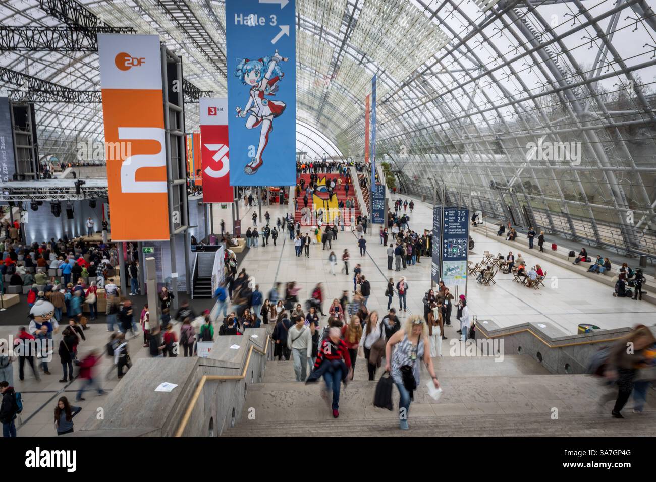 Tag 1 der Leipziger Buchmesse 2025 auf dem Neuen Messegelände ...