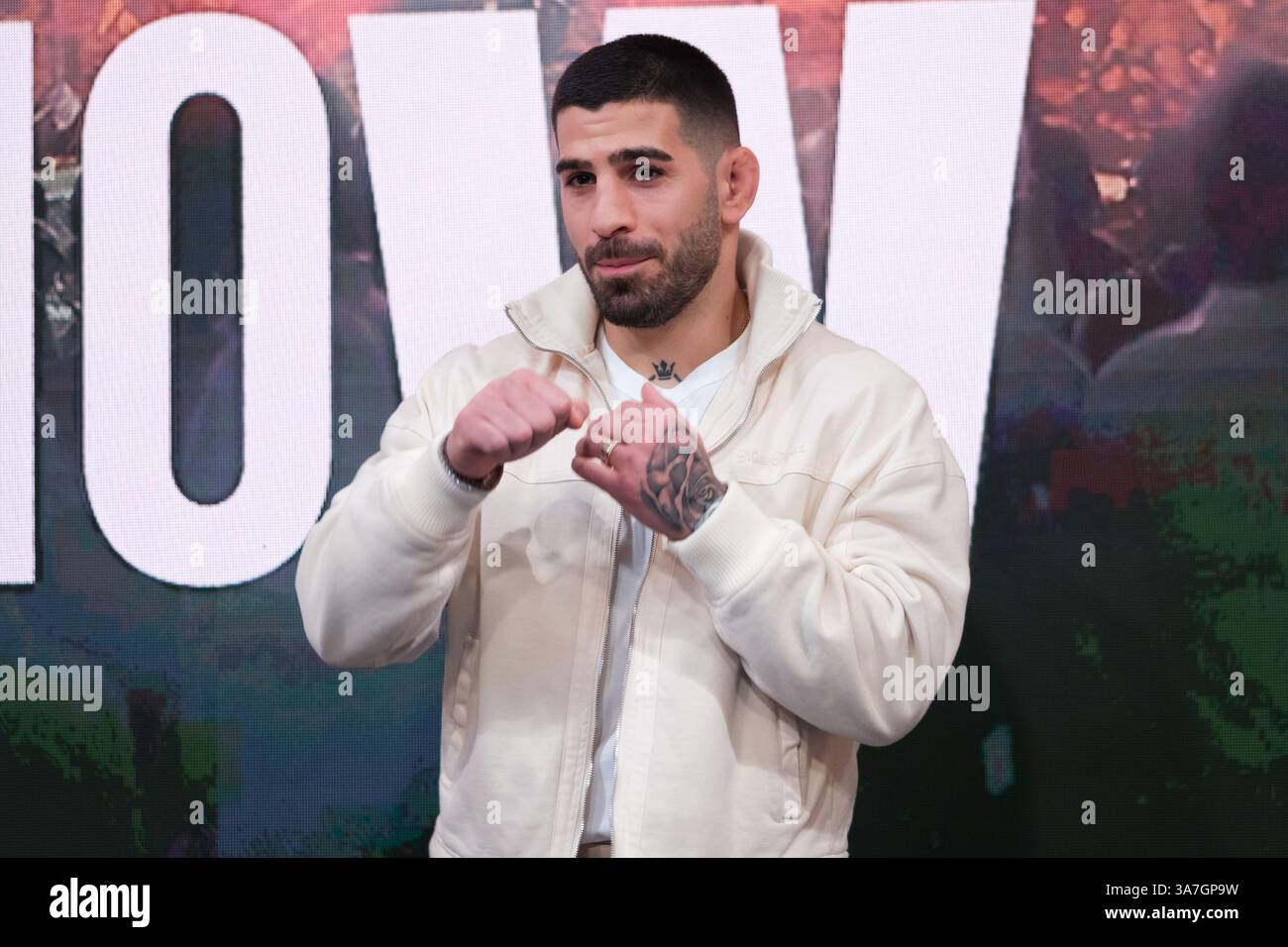 UFC fighter Ilia Topuria attends to Presentation of WOW 17 at Movistar ...