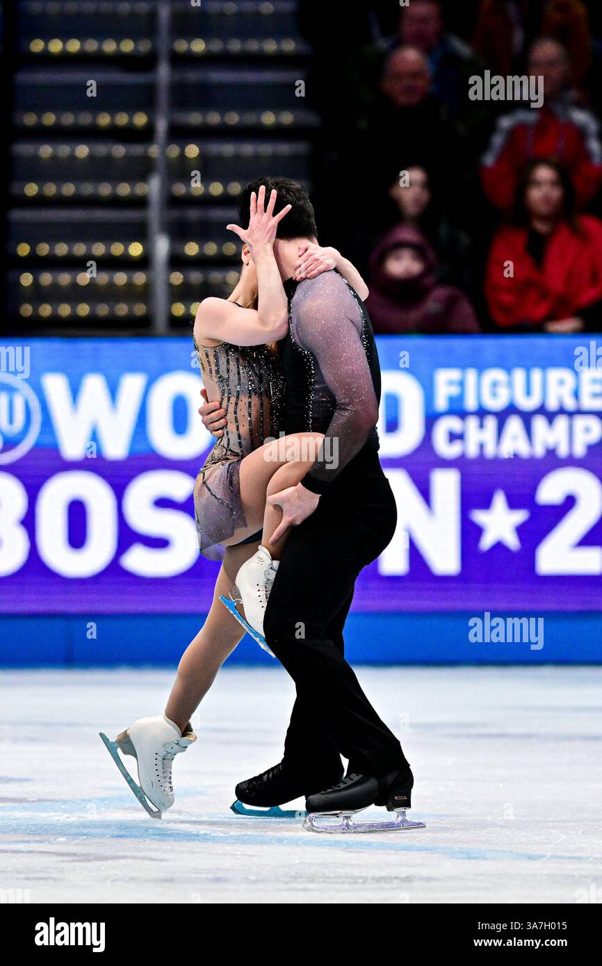 Deanna STELLATO-DUDEK & Maxime DESCHAMPS (CAN), during Pairs Short ...