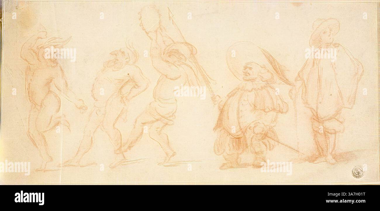 A series of dynamic figures displaying various poses, showcasing ...