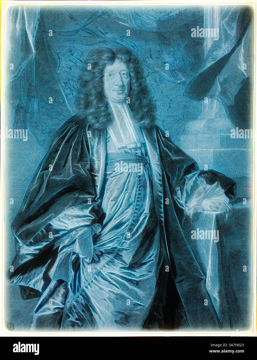 A distinguished historical figure dressed in elaborate robes, exuding ...