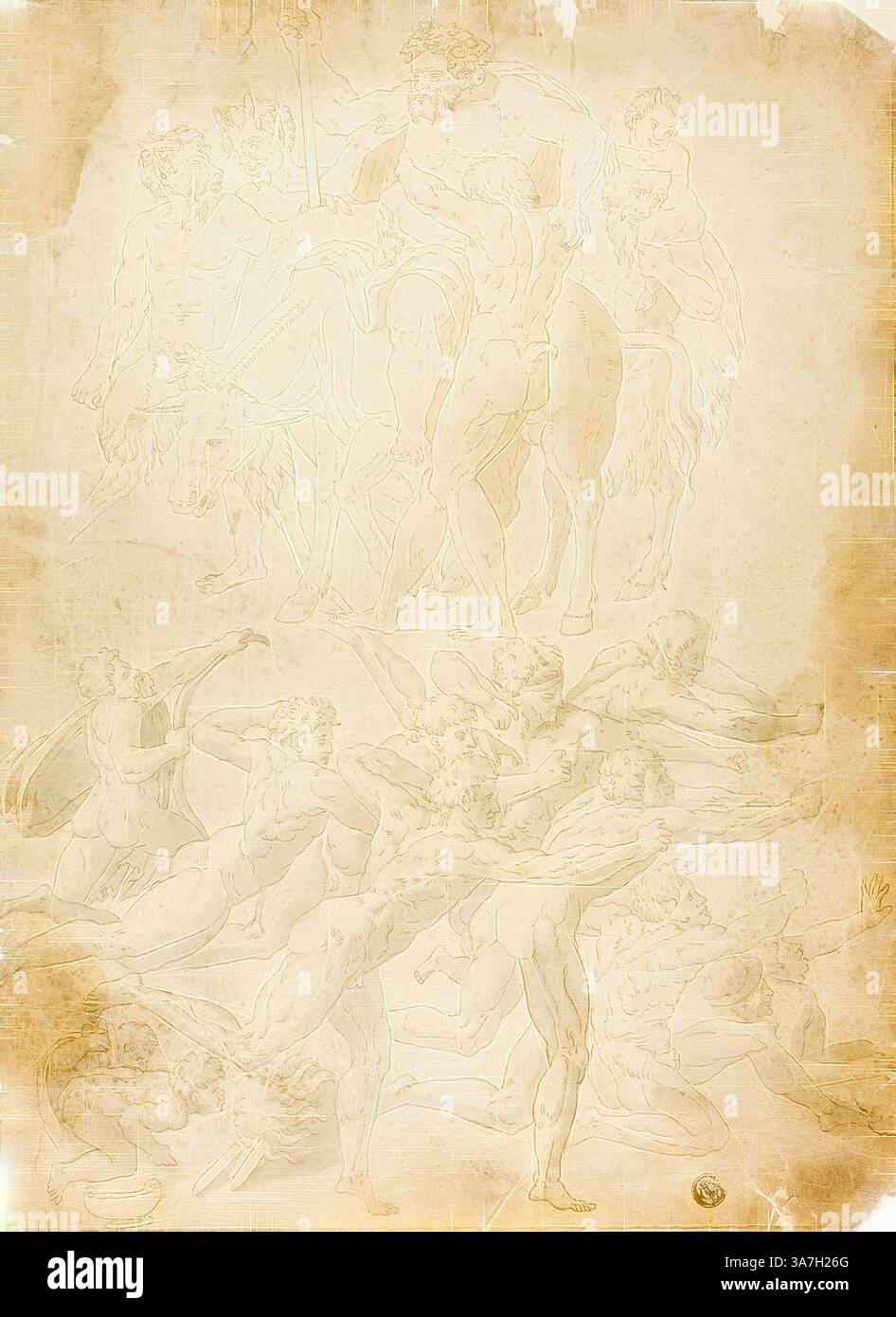 Artwork combines elements of classical anatomy hi-res stock photography ...