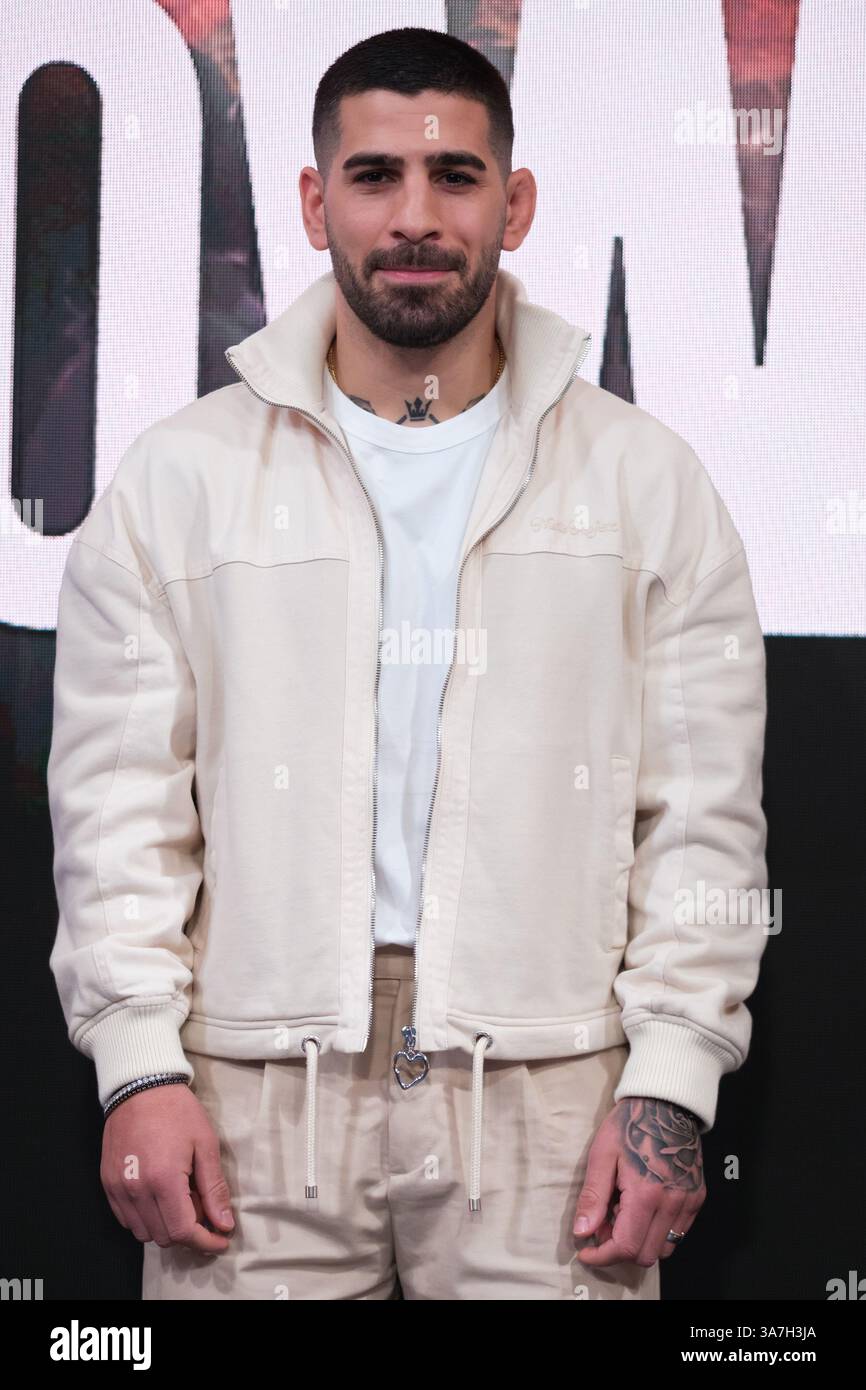 UFC fighter Ilia Topuria attends to Presentation of WOW 17 at Movistar ...