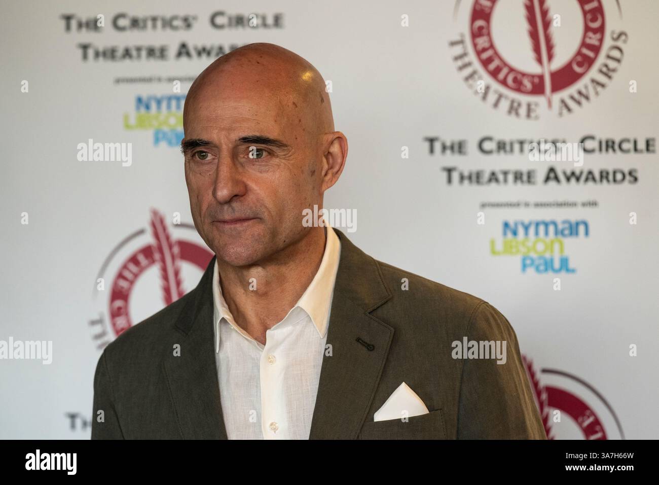London, UK. 27 March 2025. Mark Strong at the Drama section of the ...