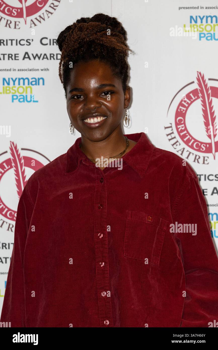 London, UK. 27 March 2025. Francesca Amewudah-Rivers, winner The Jack ...