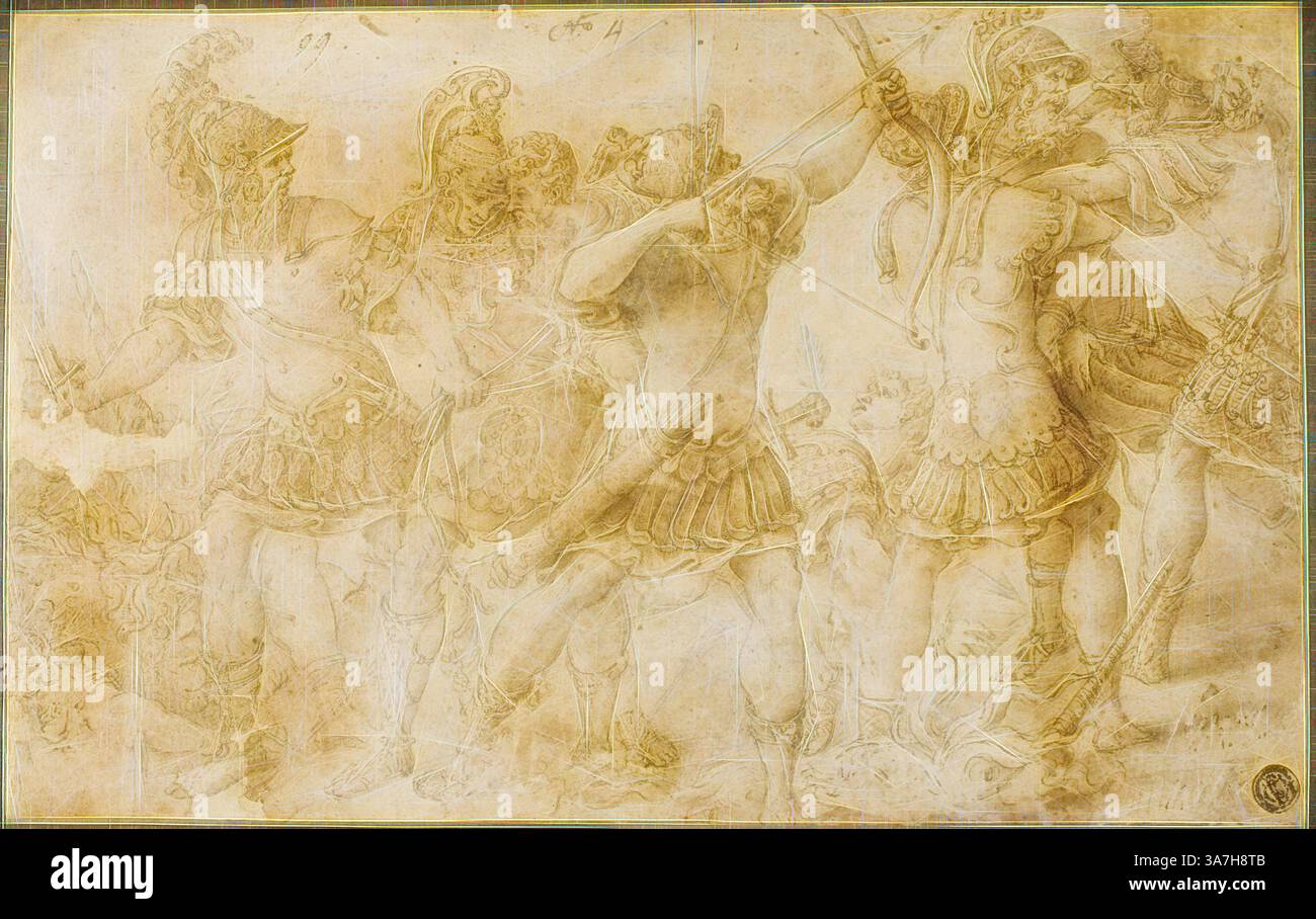 Group of heroic figures in classical attire hi-res stock photography ...