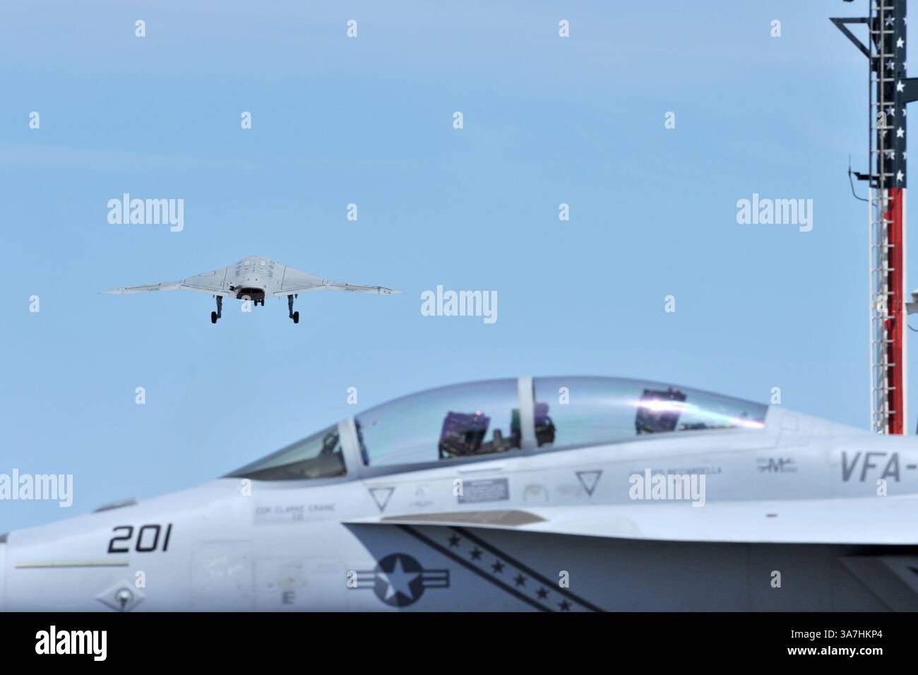 May 14, 2013 - Atlantic Ocean - An X-47B Unmanned Combat Air System ...