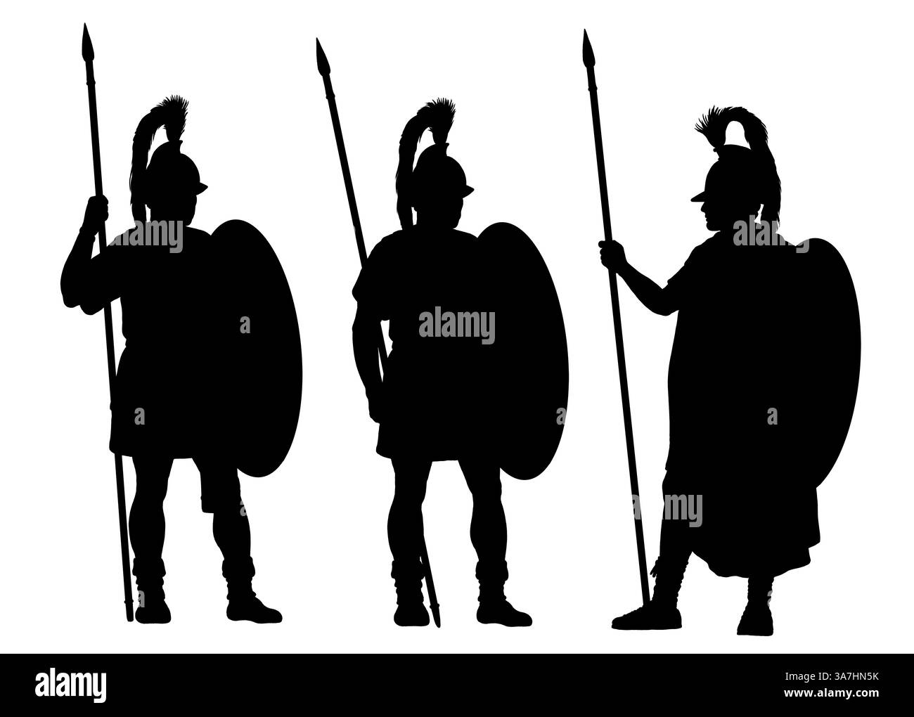 The Ptolemaic soldiers. Ancient army. Historical drawing Stock Photo ...