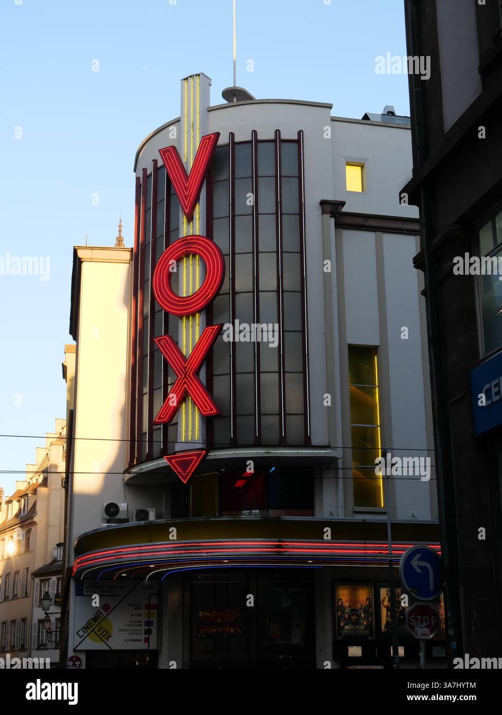 The French cinema and theater Vox architecture in art deco style ...
