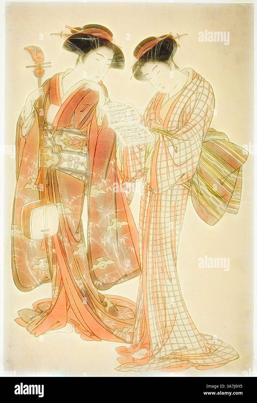 Flowing garments feature intricate patterns hi-res stock photography ...