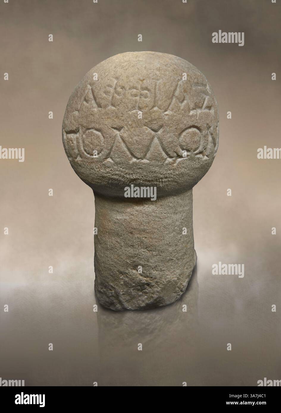 Rare Ancient Greek small anicanonic cippus grave marker for Affias son ...