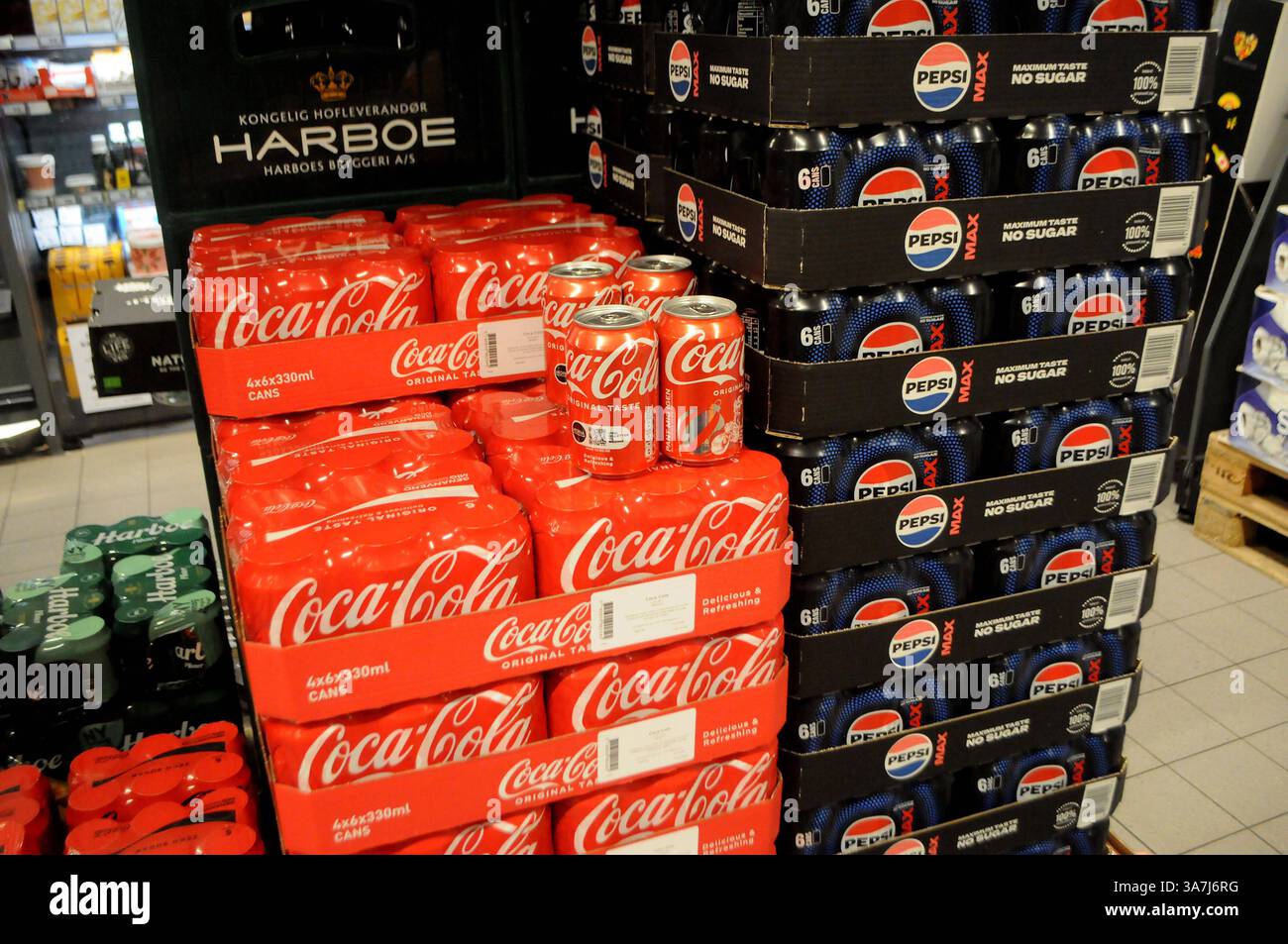 CopenhagenDenmark /27 MARCH 2025 / Pepsi max on sale in copenhagenp ...