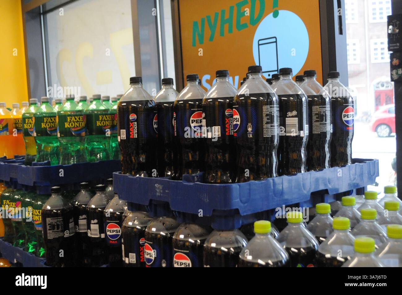 CopenhagenDenmark /27 MARCH 2025 / Pepsi max on sale in copenhagenp ...