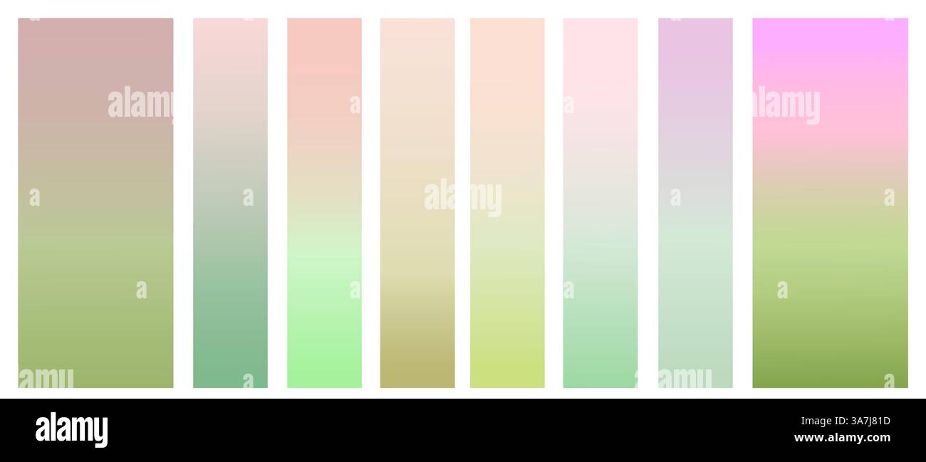 Set of gradients bright, smooth, pastel gradient colors designs for ...