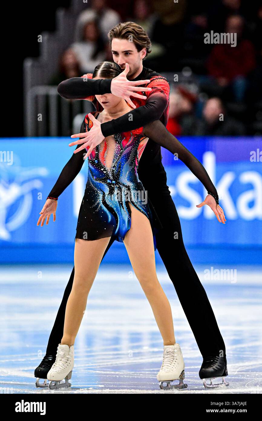 Kelly Ann LAURIN & Loucas ETHIER (CAN), during Pairs Short Program, at ...