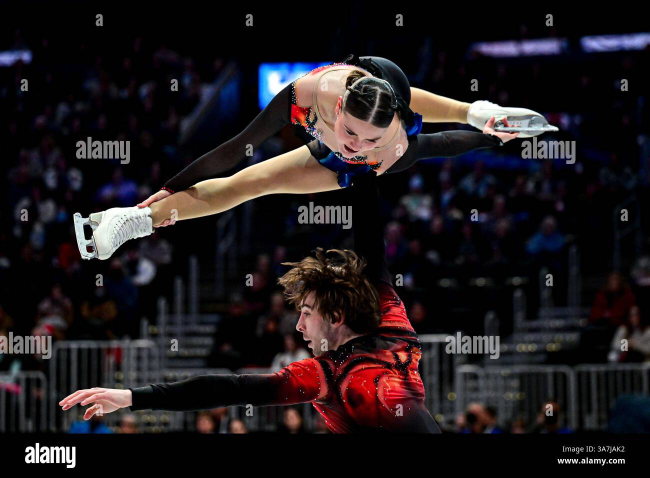 Kelly Ann LAURIN & Loucas ETHIER (CAN), during Pairs Short Program, at ...