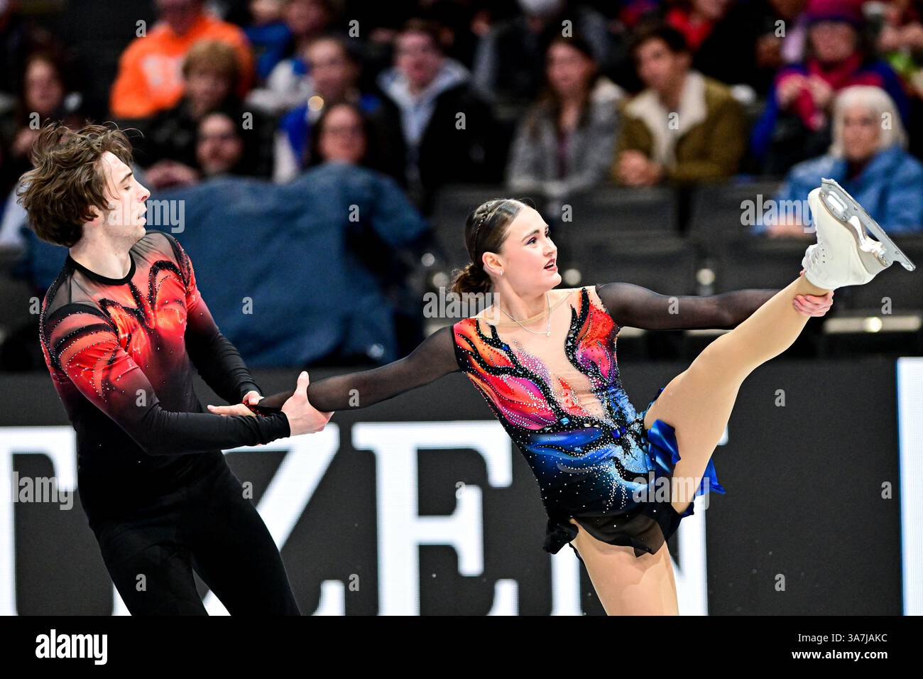 Kelly Ann LAURIN & Loucas ETHIER (CAN), during Pairs Short Program, at ...