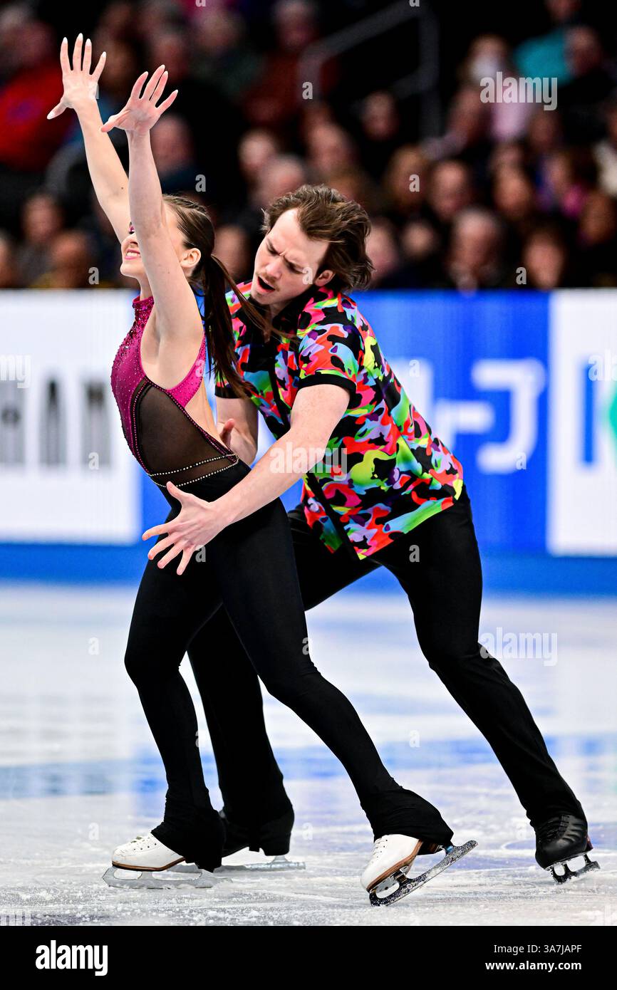 Maria PAVLOVA & Alexei SVIATCHENKO (HUN), during Pairs Short Program ...