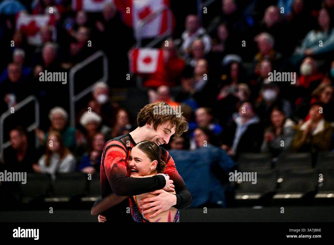 Kelly Ann LAURIN & Loucas ETHIER (CAN), during Pairs Short Program, at ...