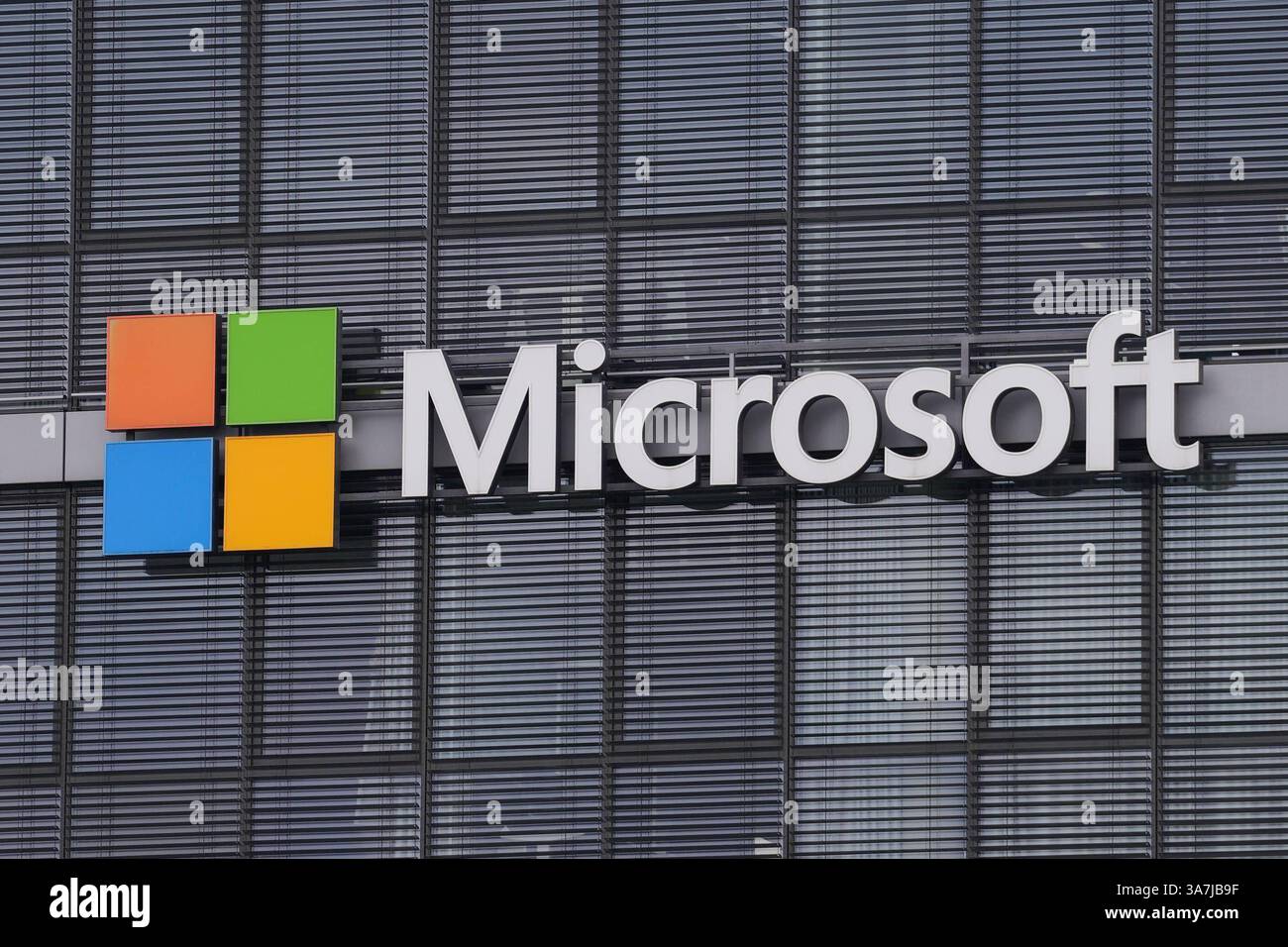 Microsoft, Logo, Computer, PC, Software, Büro, Bürogebäude ...