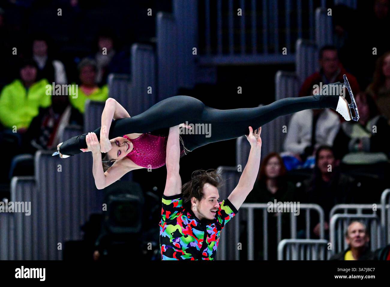 Maria PAVLOVA & Alexei SVIATCHENKO (HUN), during Pairs Short Program ...