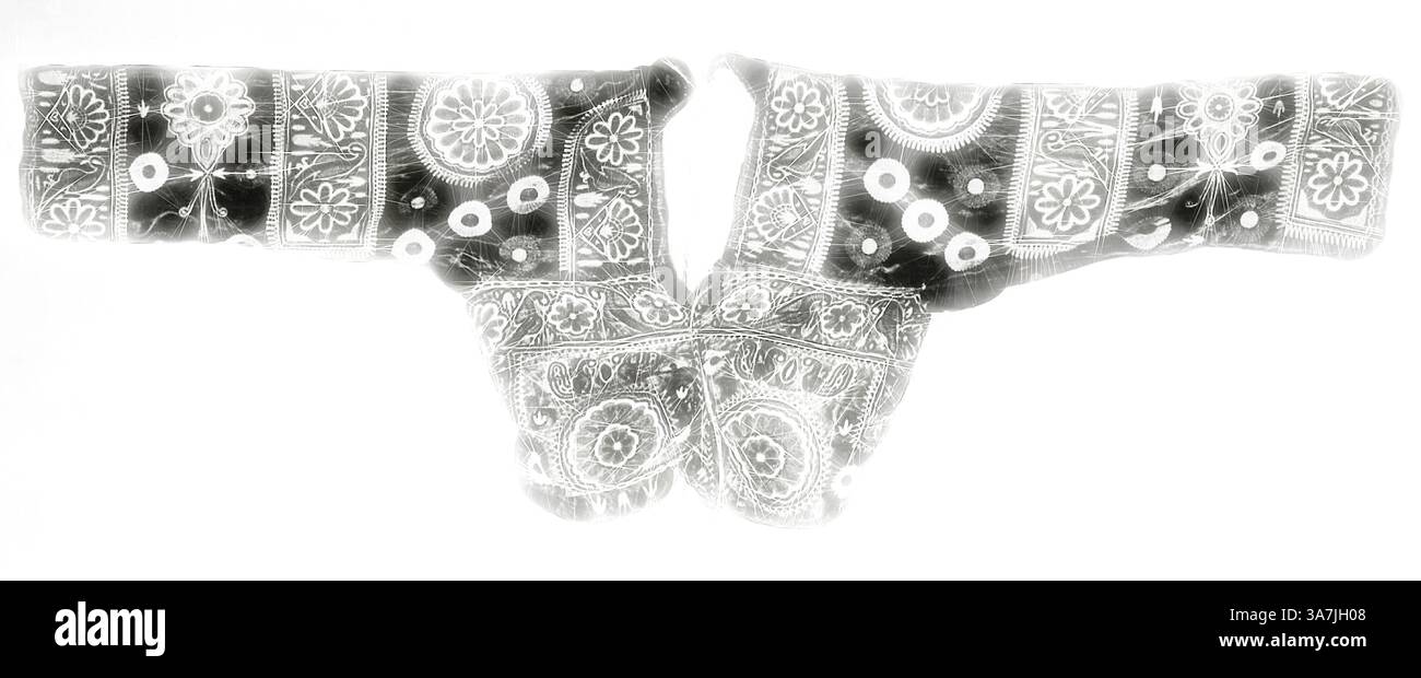 Intricately designed hands form a striking gesture, adorned with ...